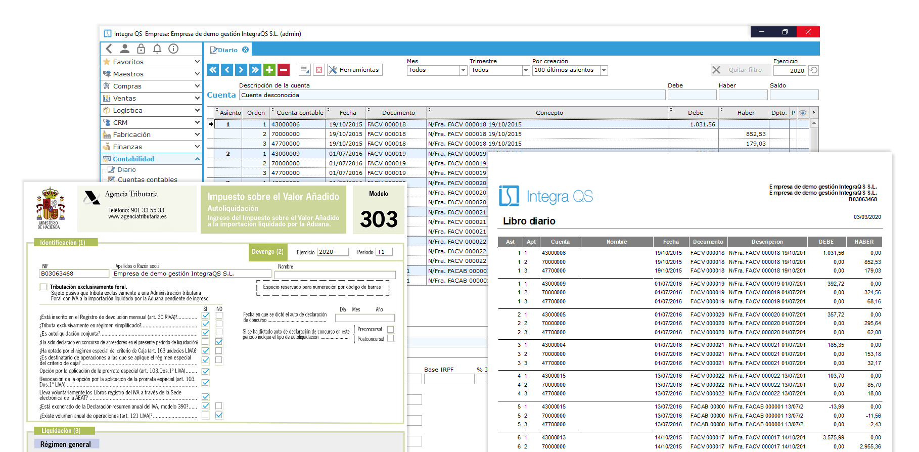 Contabilidad - IntegraQS · Quality Software